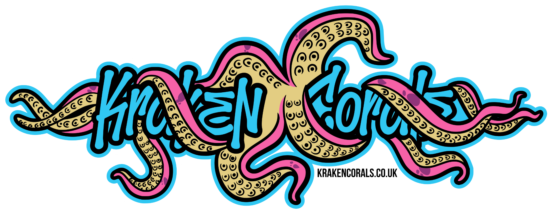 Kraken Corals Sticker - Coral Reef